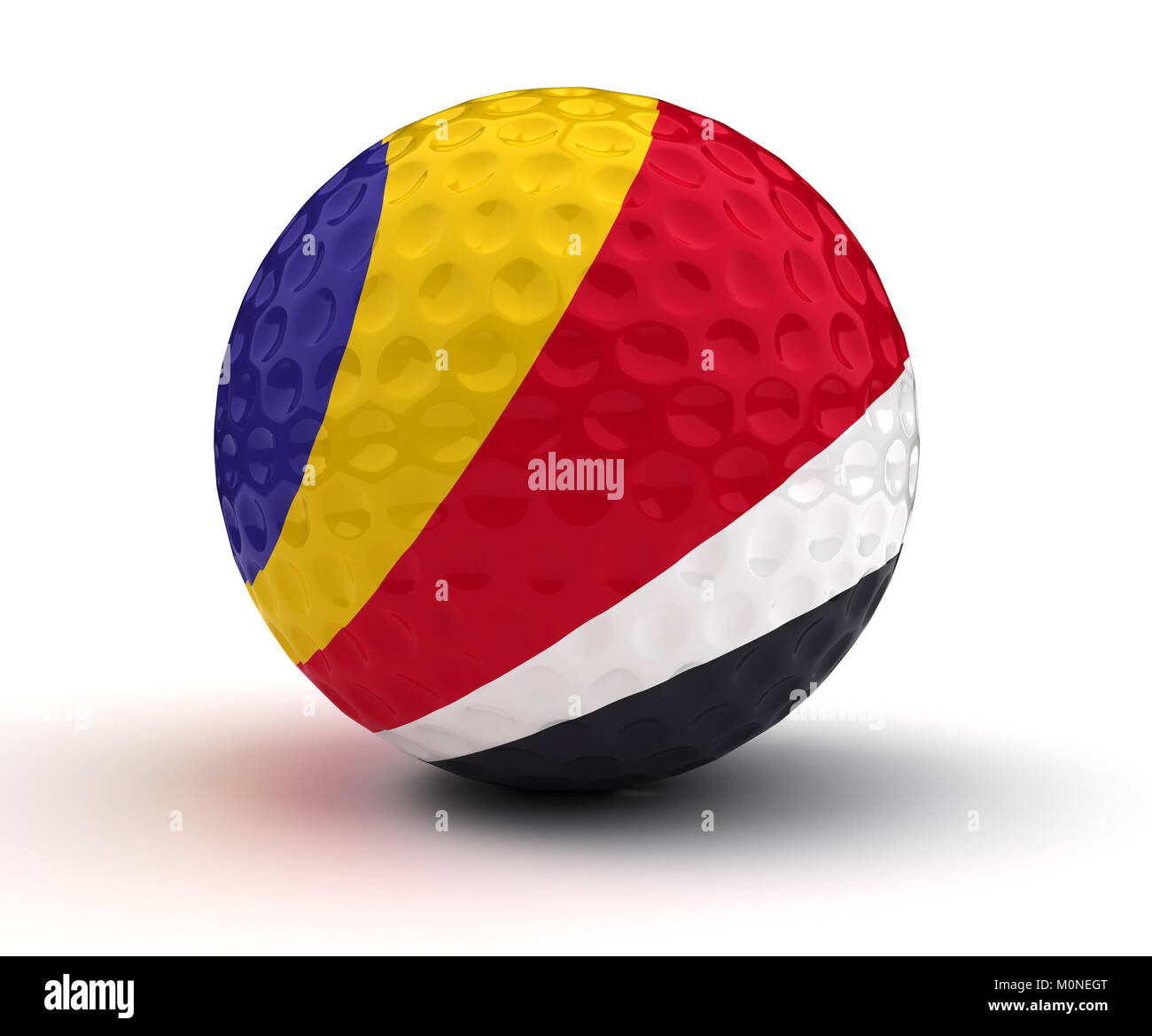 Seychelles Golf Ball (Isolated with clipping path Stock Photo - Alamy