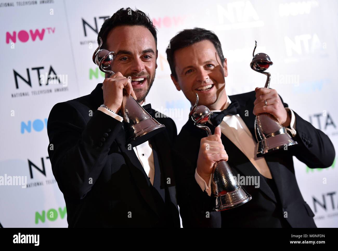 Anthony 'Ant' McPartlin and Declan 'Dec' Donnelly (right) with the ...