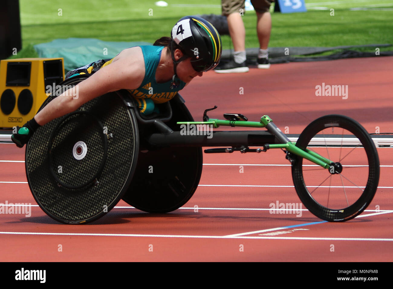 Angela BALLARD of Australia in the Women's 400m T53 heats at the World ...