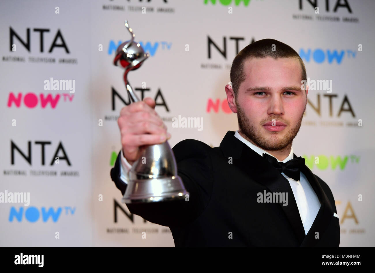 Danny Walters in the Press Room at the National Television Awards 2018 ...