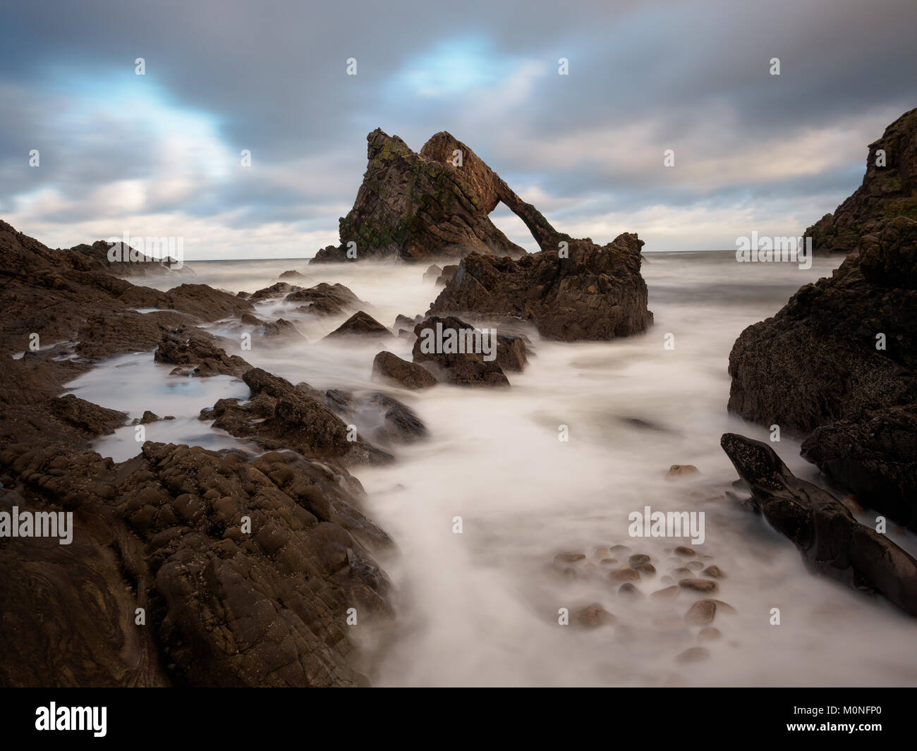 Bow Fiddle Rock, Portknockie, Scotland, United Kingdom Stock Photo - Alamy