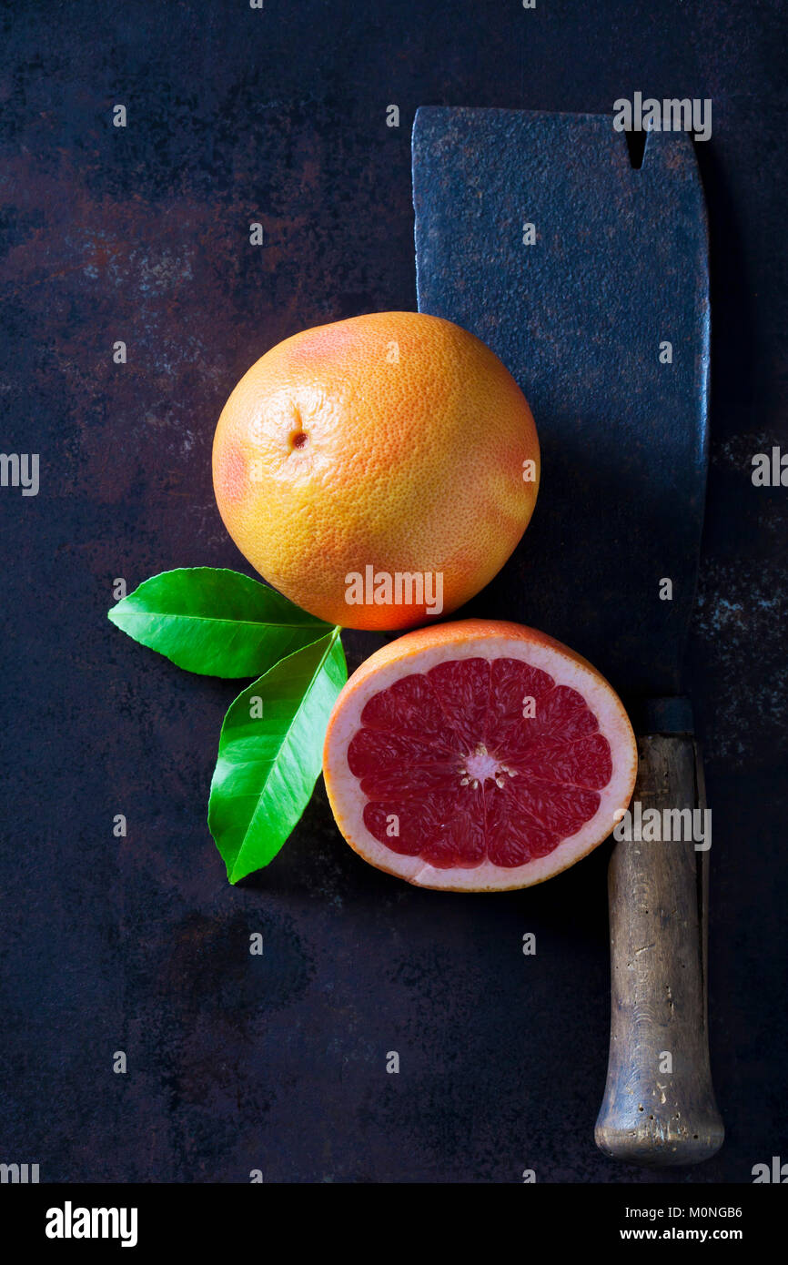 Leaves and an old cleaver hi-res stock photography and images - Alamy