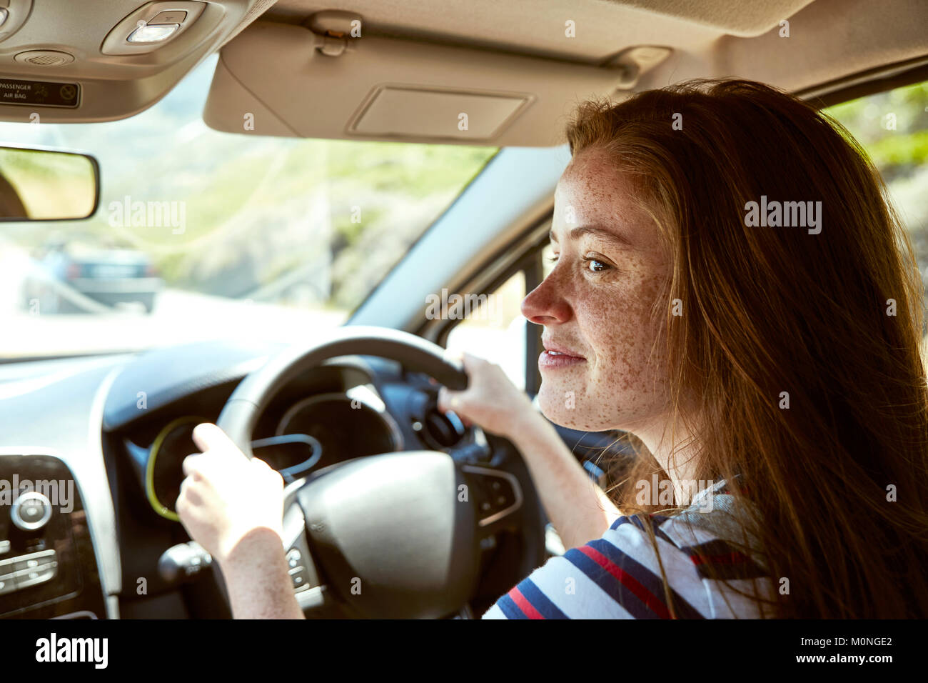 Car sideways interior hi-res stock photography and images - Alamy
