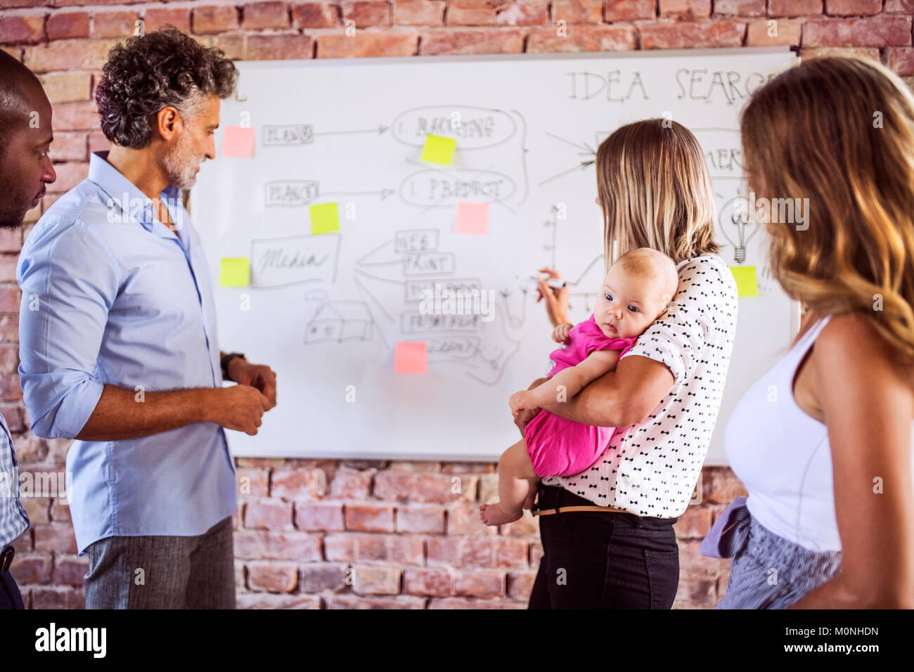 Working mother baby colleagues hi-res stock photography and images - Alamy