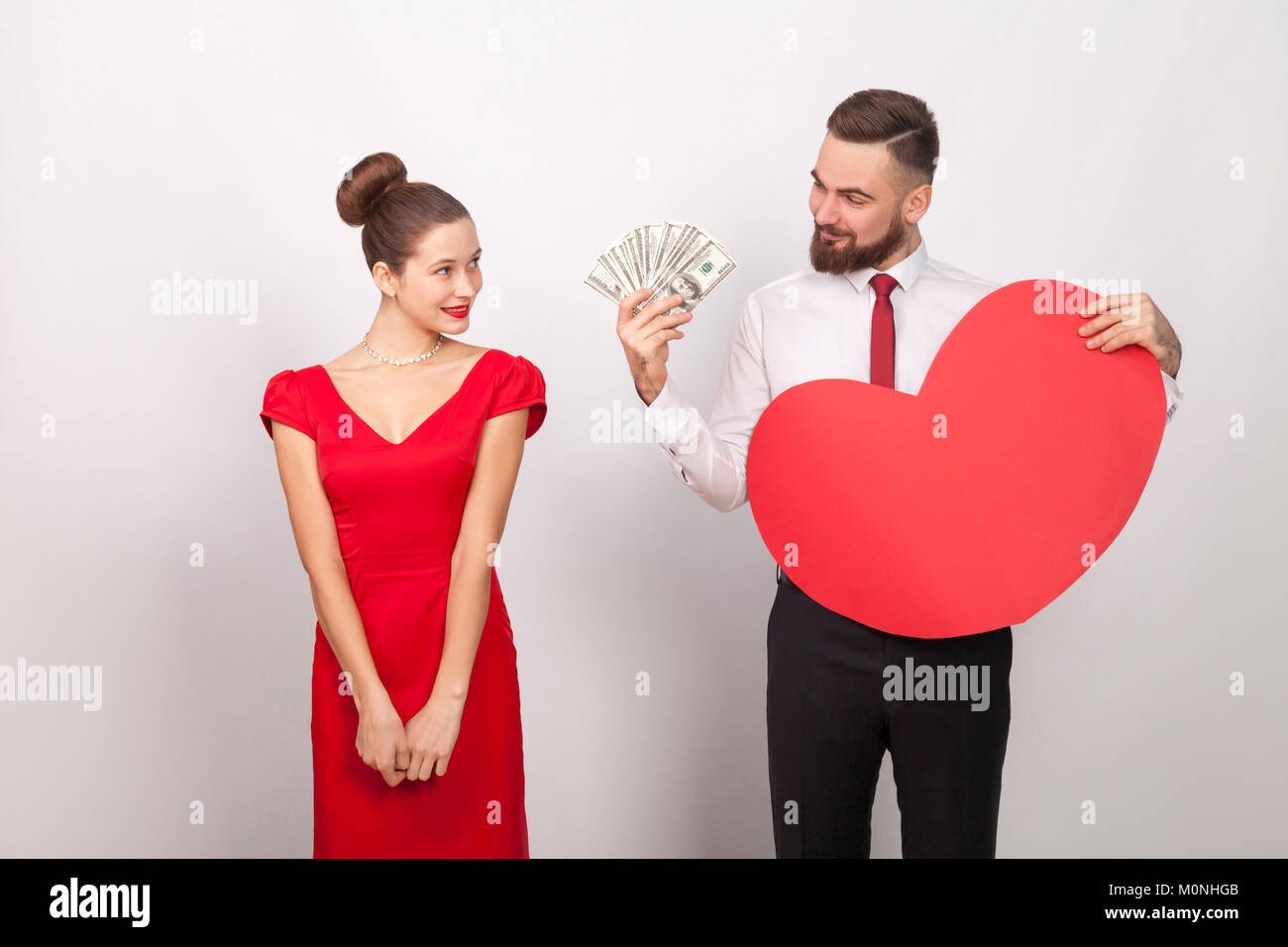 Embarrassed woman man hi-res stock photography and images - Alamy