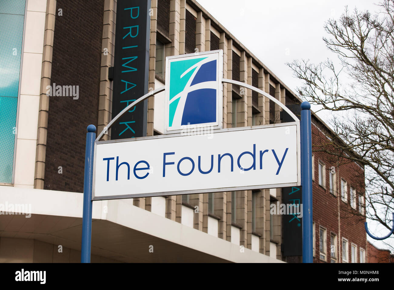 Sign for the The Foundry Shopping Centre - Scunthorpe, Lincolnshire ...