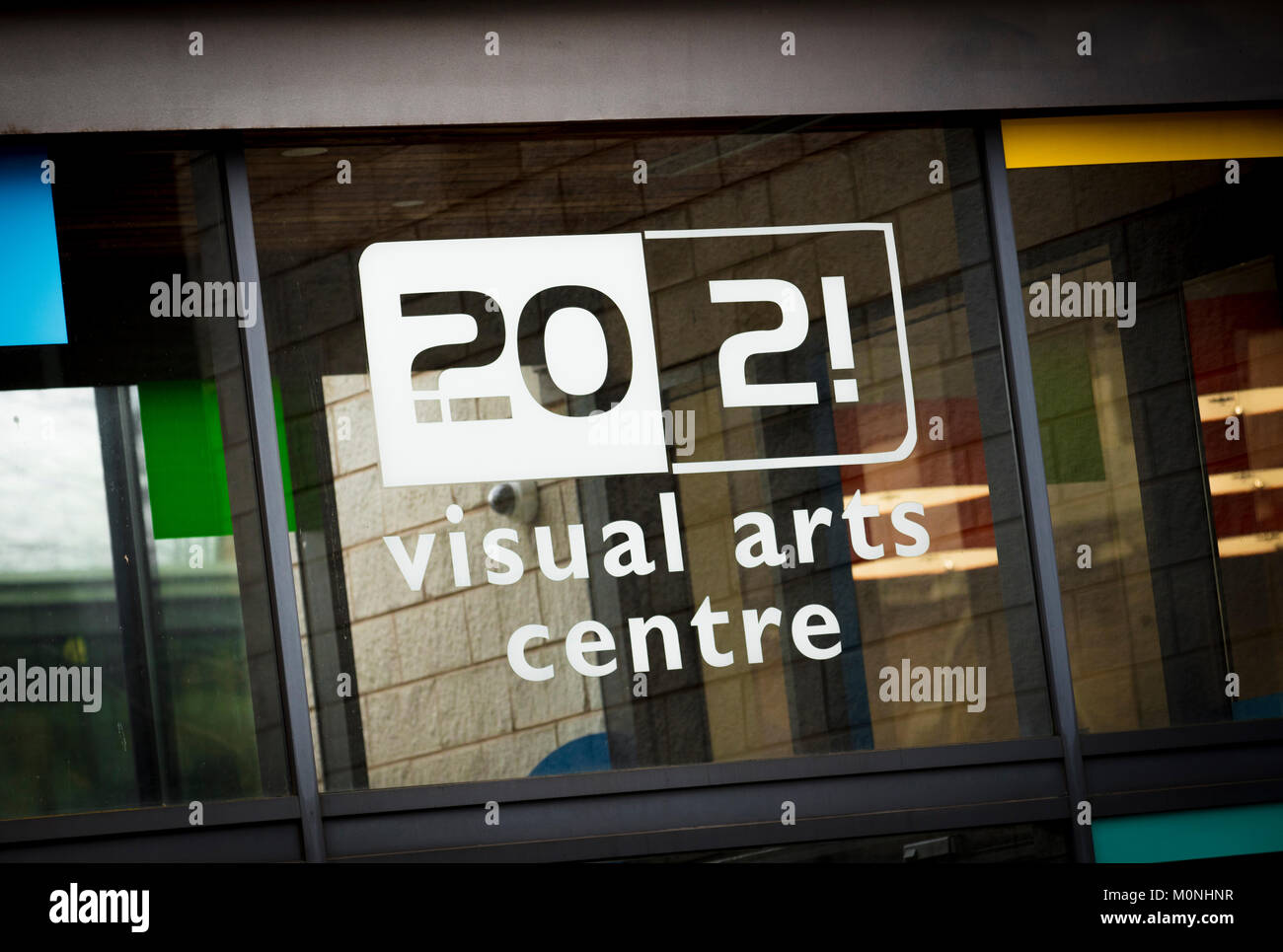 Entrance and Sign for the 20:21 Visual Arts Centre in Church Square ...