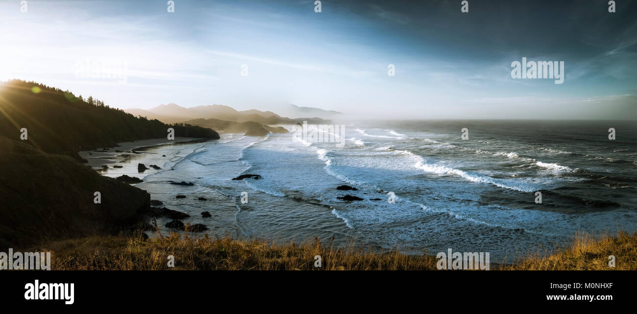 USA, Oregon, Cannon Beach at sunrise Stock Photo - Alamy