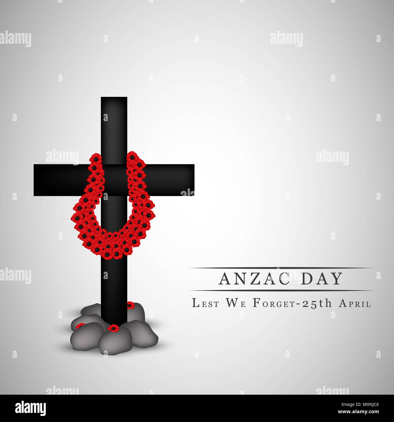 illustration of Anzac Day background. Anzac Day is a national day of ...