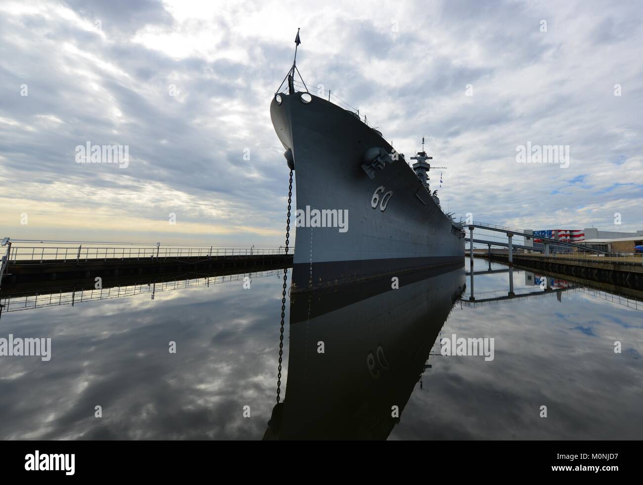 USS Alabama a Dakota class battleship Stock Photo - Alamy