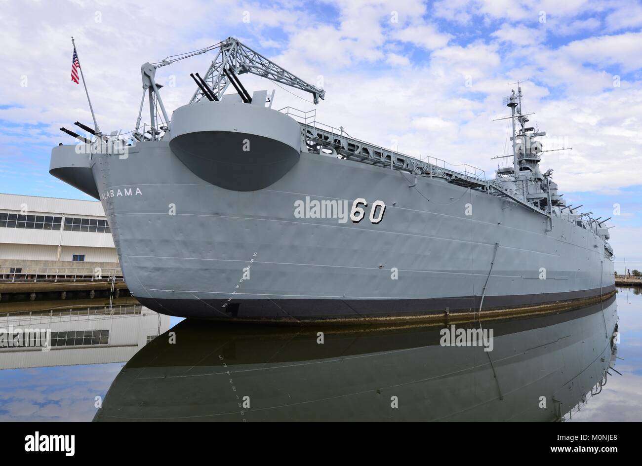 USS Alabama a Dakota class Battleship Stock Photo - Alamy