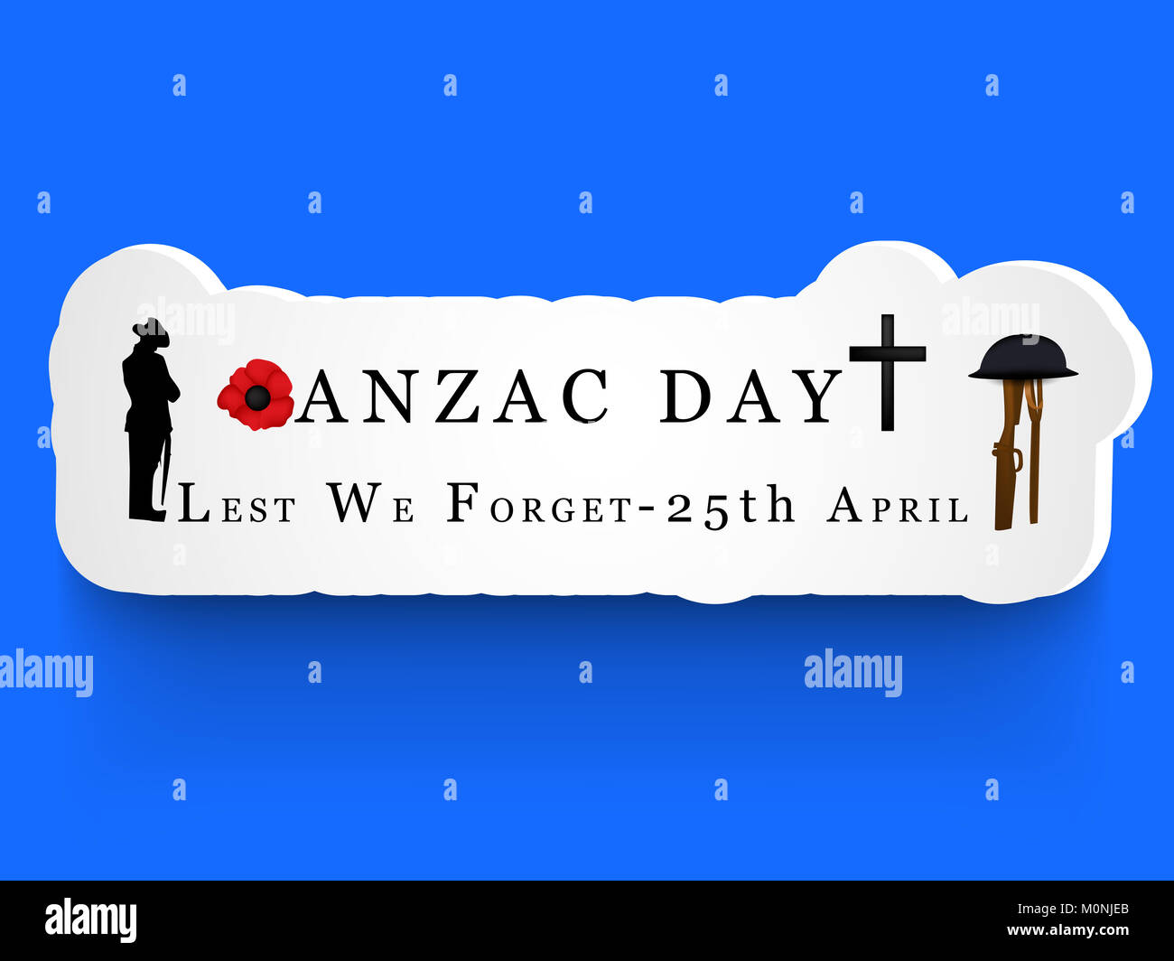 illustration of Anzac Day background. Anzac Day is a national day of ...