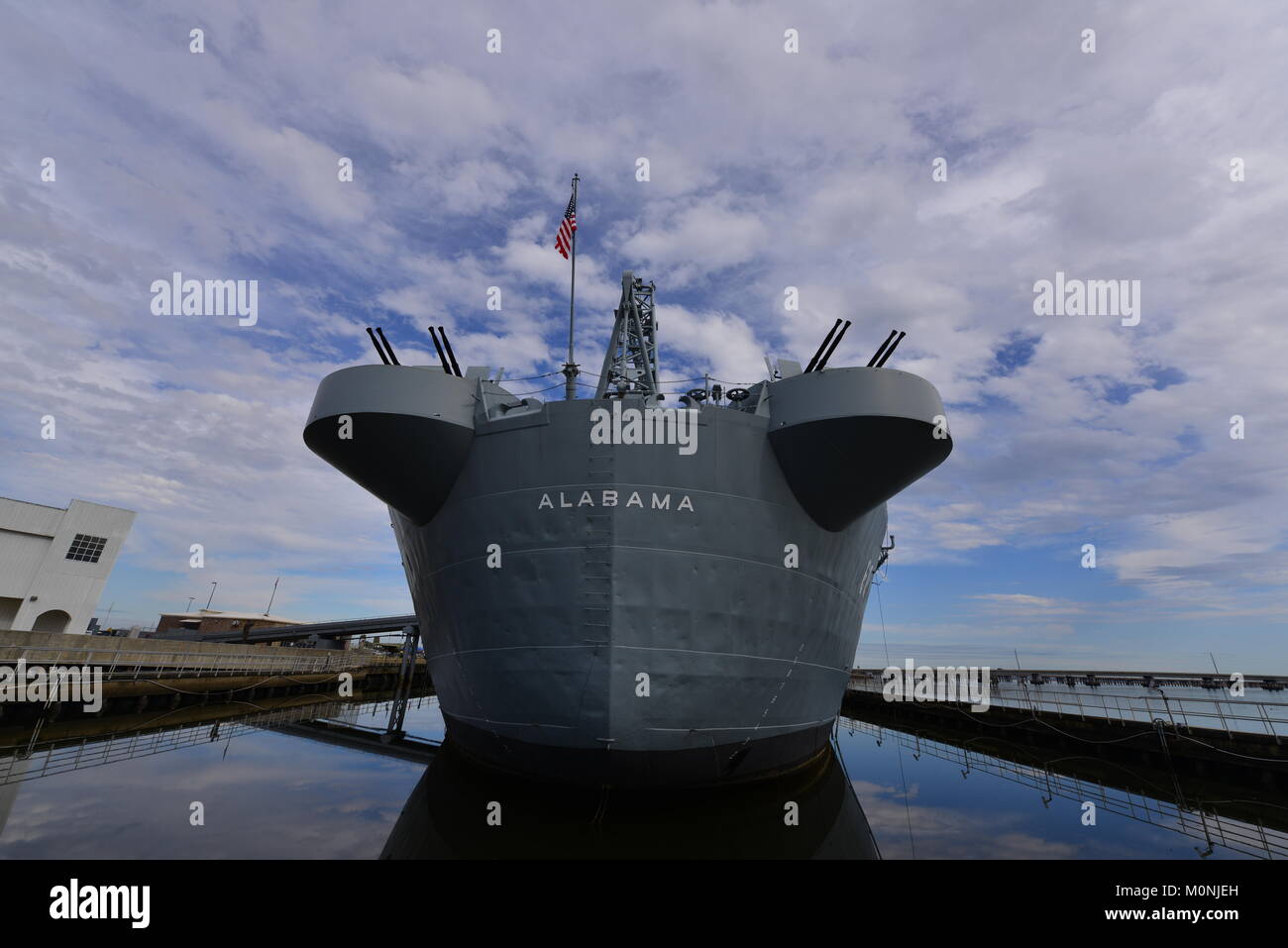 USS Alabama a Dakota class Battleship Stock Photo - Alamy