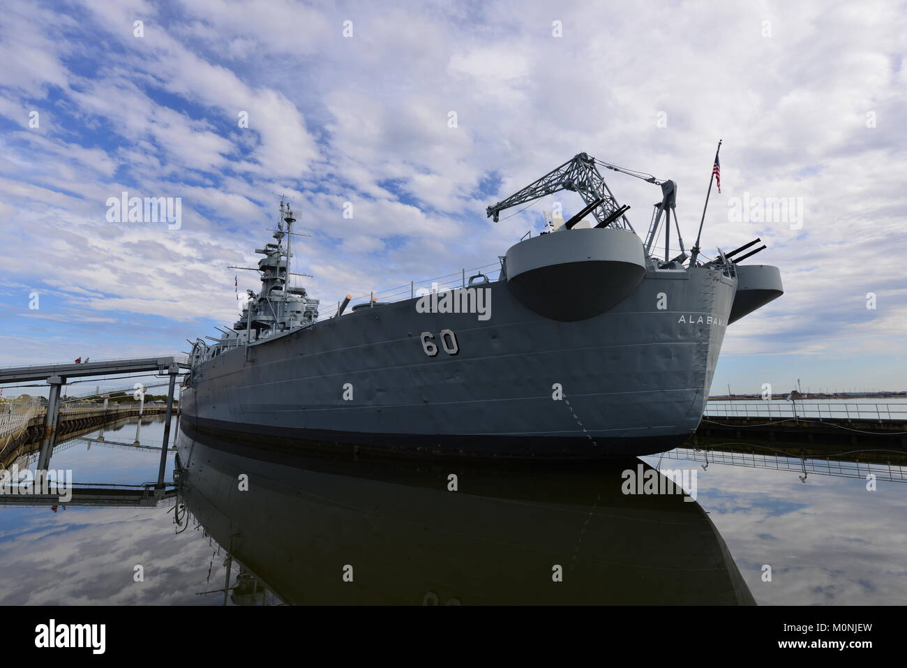 USS Alabama a Dakota class Battleship Stock Photo - Alamy
