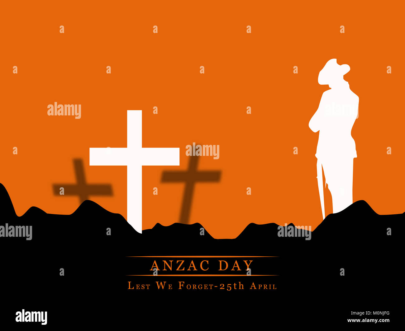 illustration of Anzac Day background. Anzac Day is a national day of ...