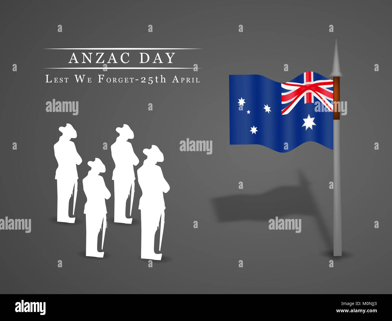 illustration of Anzac Day background. Anzac Day is a national day of ...
