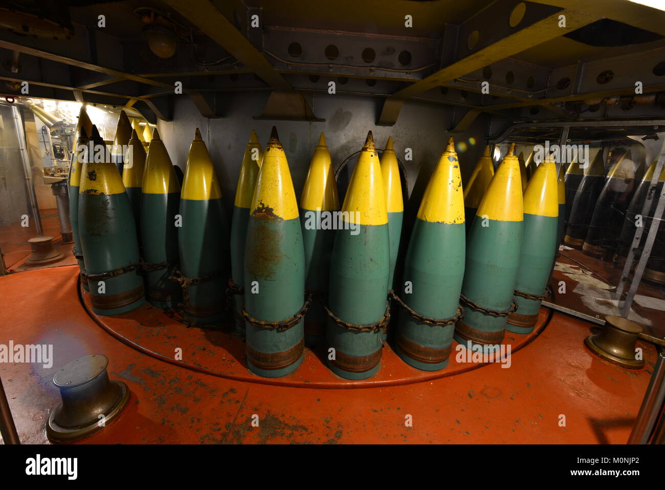An American Battleship Magazine Stock Photo - Alamy