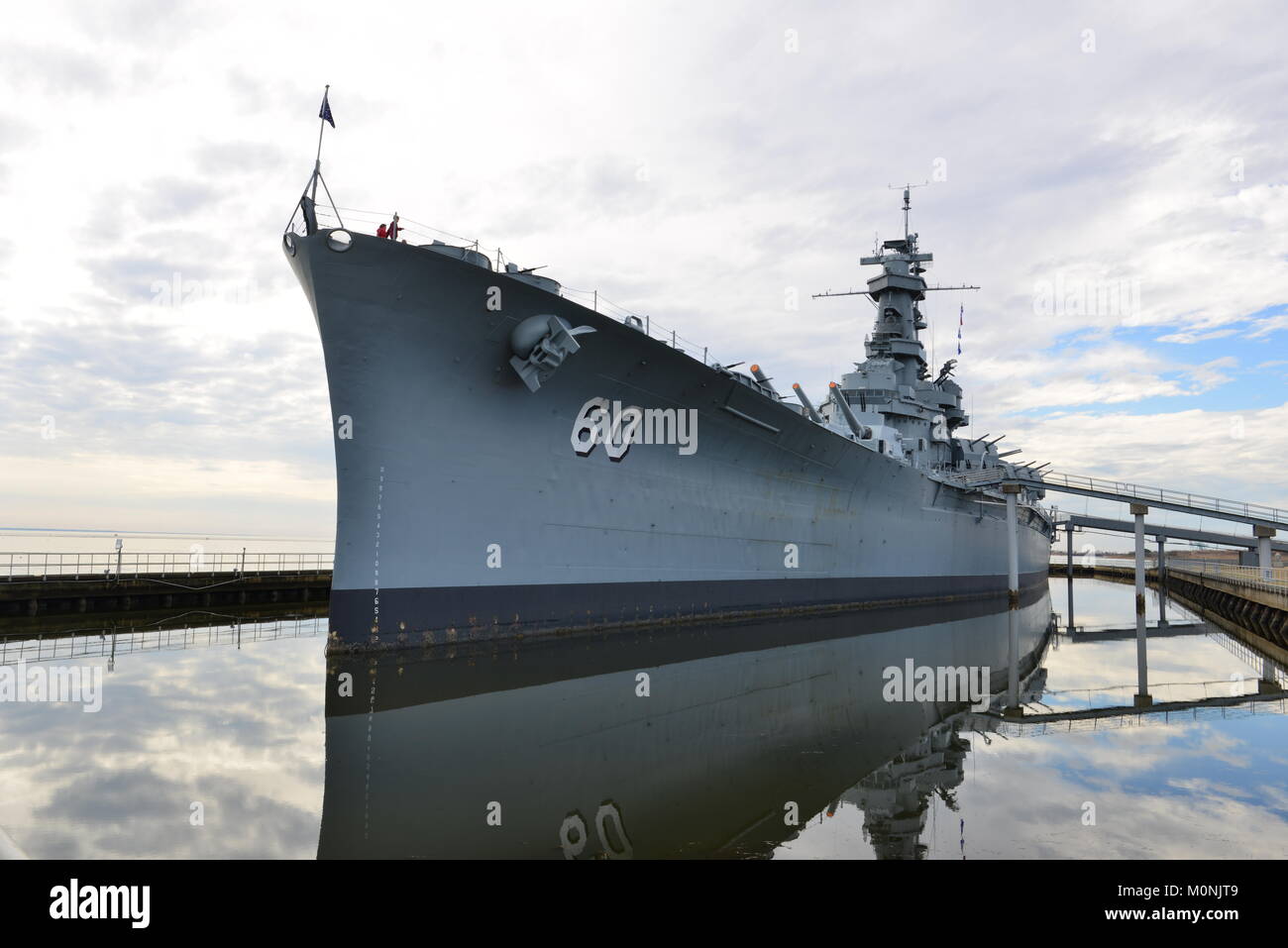 USS Alabama a Dakota class Battleship Stock Photo - Alamy