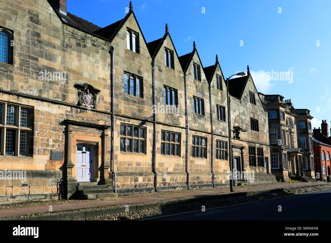 The Free Gramma School, Main Street Ashbourne town; Peak District ...