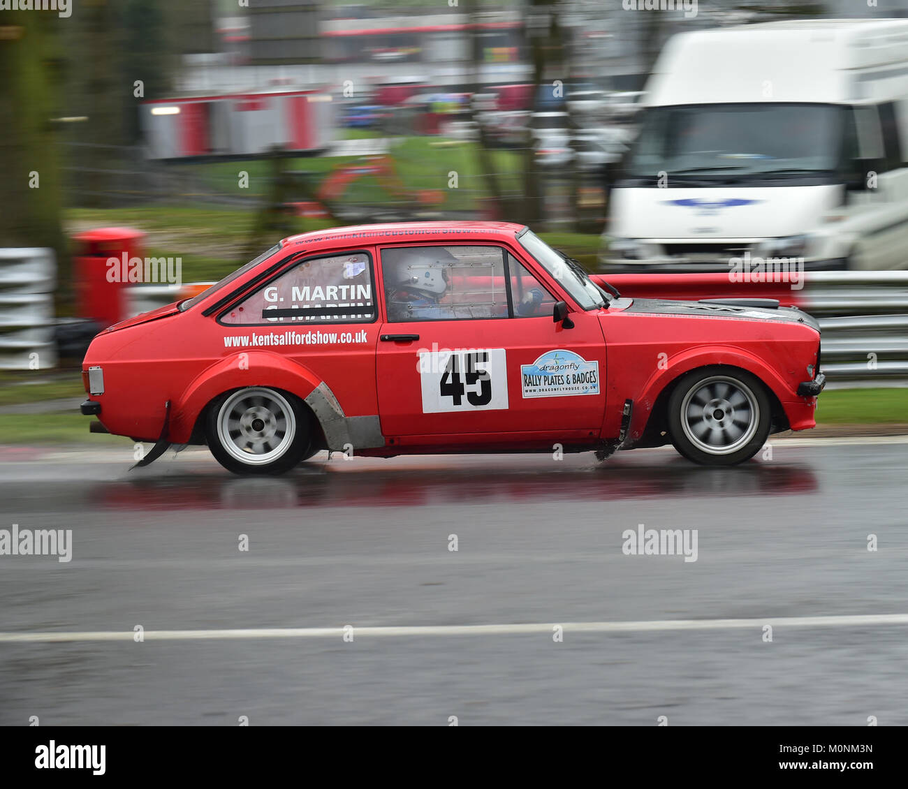 Geoffrey Martin, Claire Martin, Ford Escort Mk2, MGJ Rally Stages ...