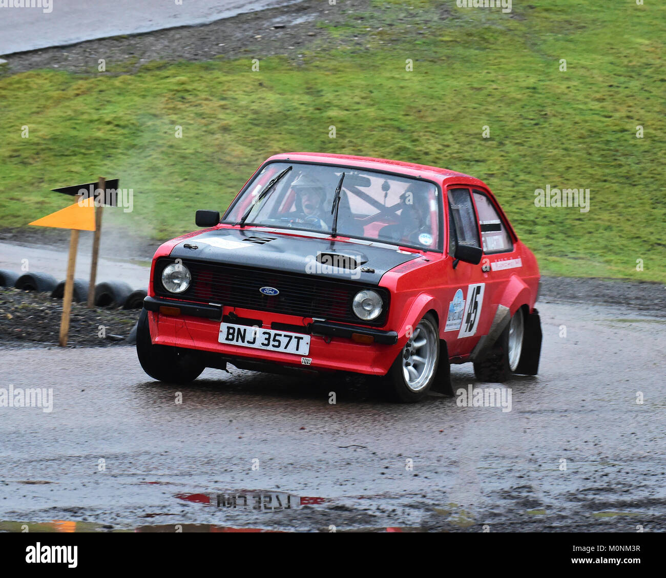 Geoffrey Martin, Claire Martin, Ford Escort Mk2, MGJ Rally Stages ...