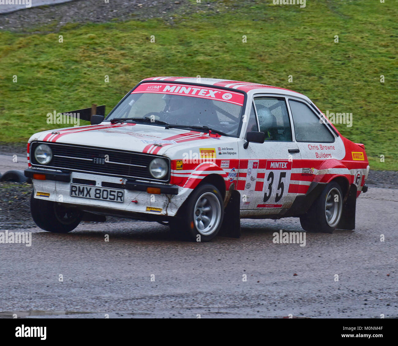 Josh Browne, Jane Edgington, Ford Escort Mk2, MGJ Rally Stages ...