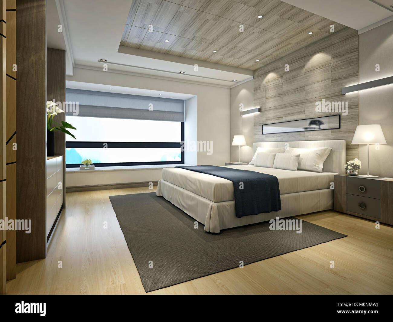 3d interior bedroom hi-res stock photography and images - Alamy
