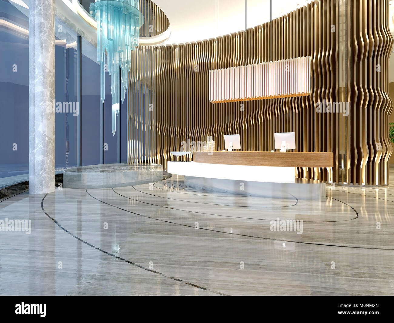 Render hall interior 3d hi-res stock photography and images - Alamy