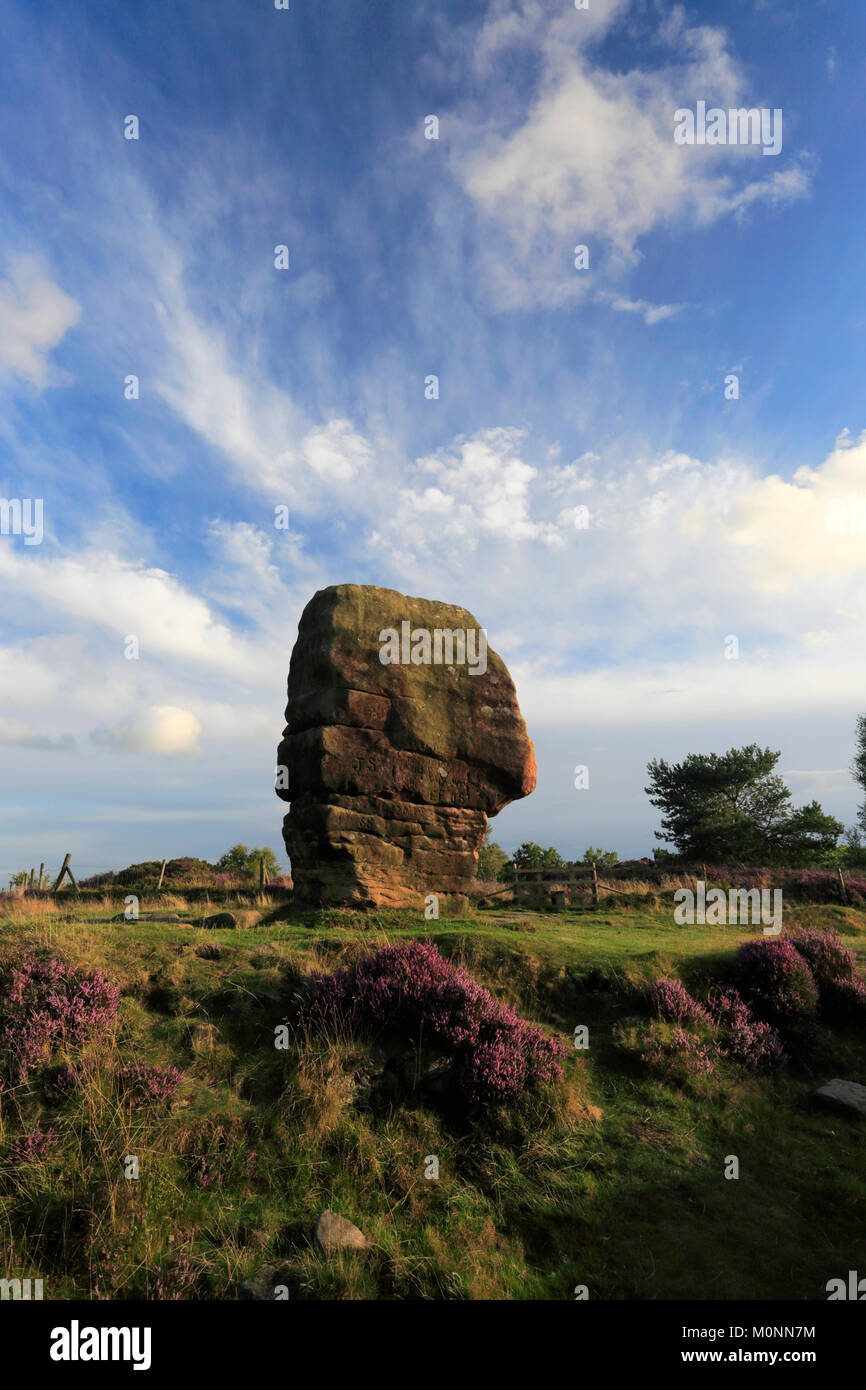 The Cork Stone, Stanton Moor, Peak District National Park, Derbyshire ...