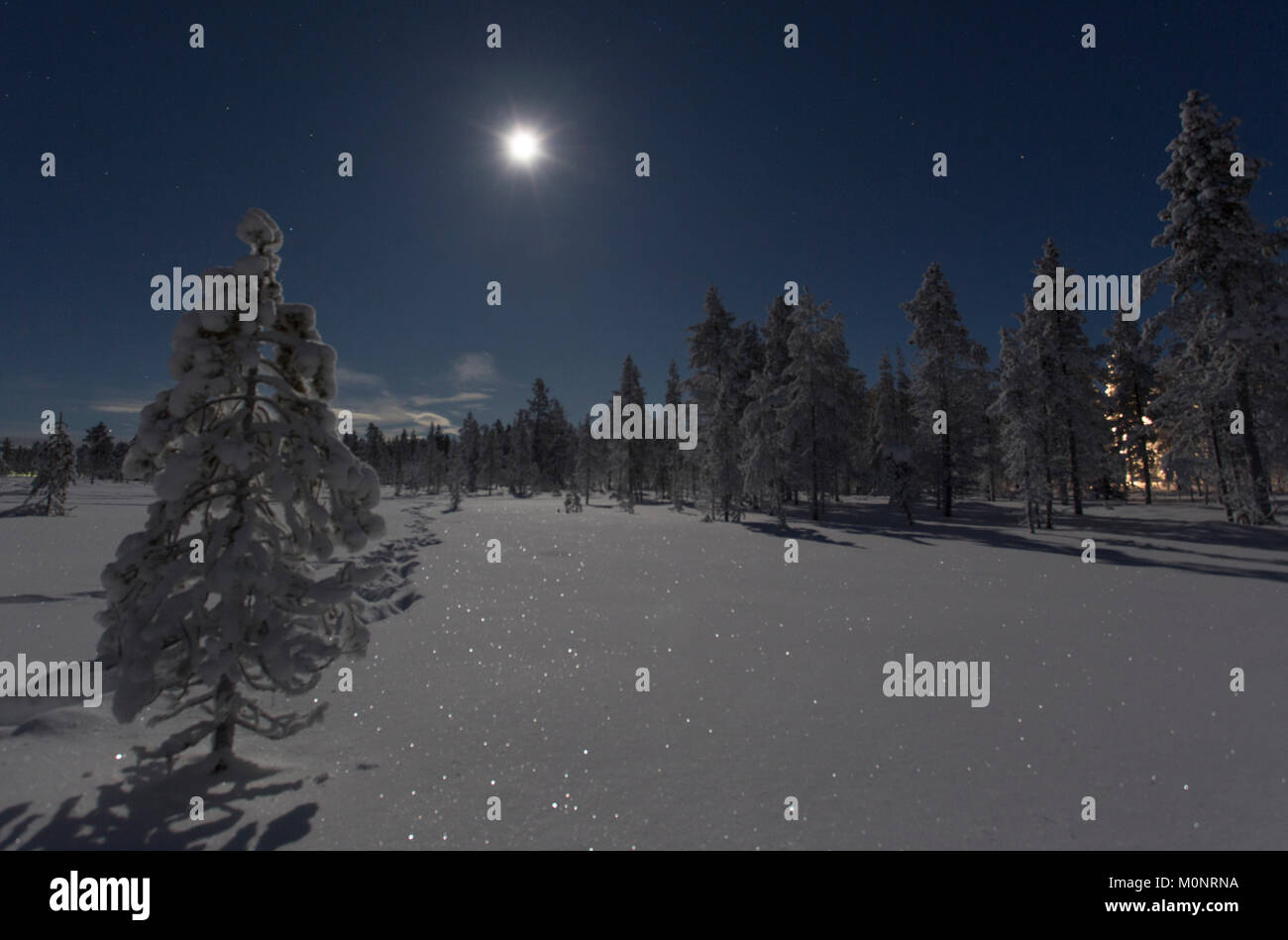 Moon reflecting in background hi-res stock photography and images - Alamy