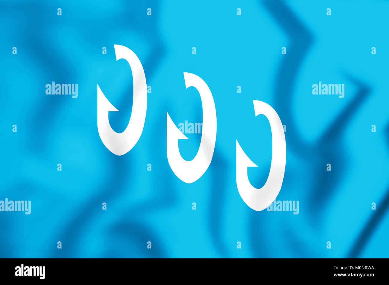 3D Flag of Froya (Sor-Trondelag), Norway. 3D Illustration Stock Photo ...