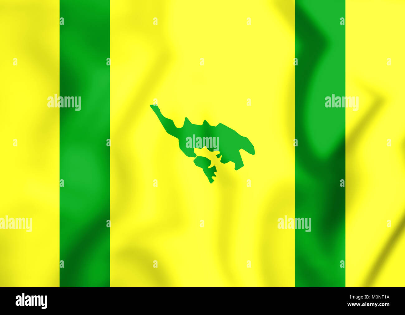 3D Flag of Isla Culebra, Puerto Rico. 3D Illustration Stock Photo - Alamy