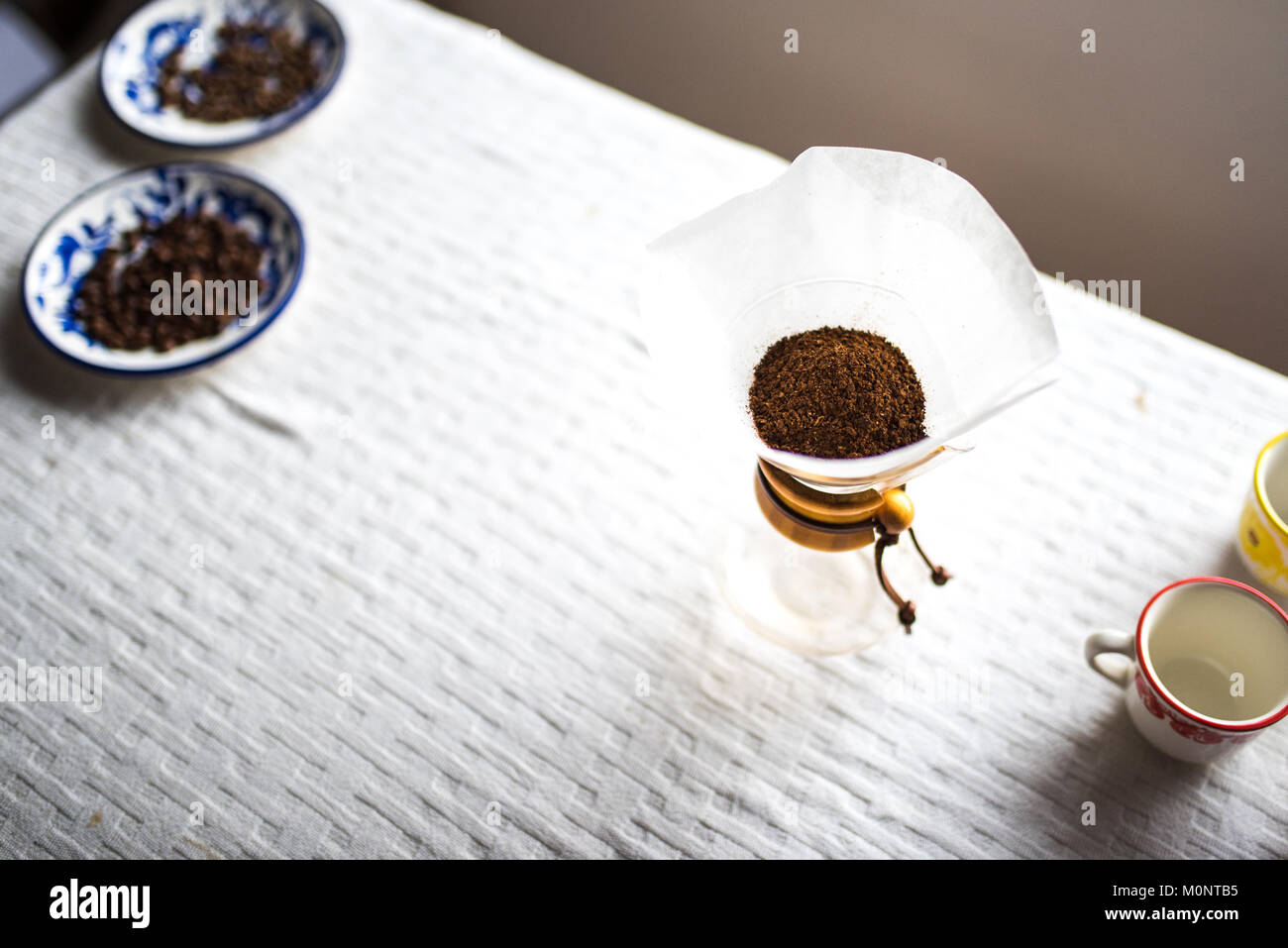 Coffee roasting, coffee toasting Stock Photo - Alamy
