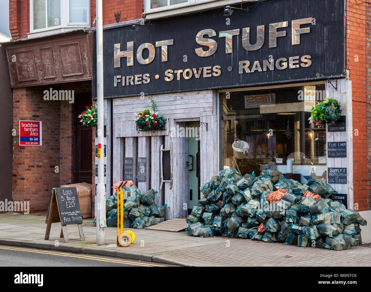 Hot Stuff Showroom store selling Wood Burning Stoves, Ranges, timber ...