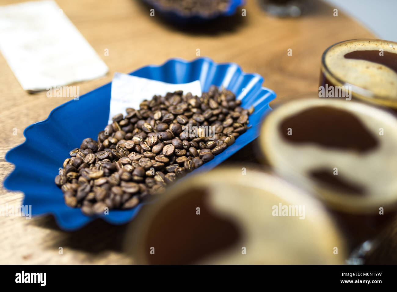 Coffee roasting, coffee toasting Stock Photo - Alamy