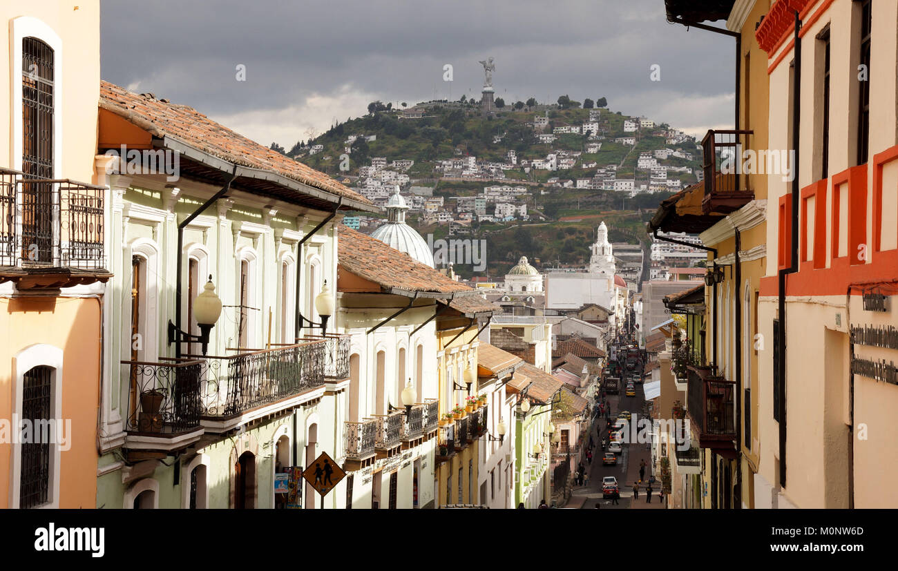 Streets of Quito Stock Photo - Alamy