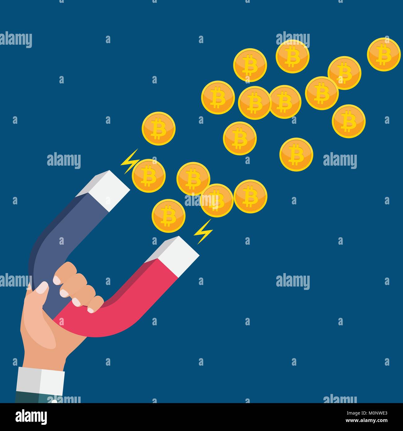 Magnet cartoon Stock Vector Images - Alamy