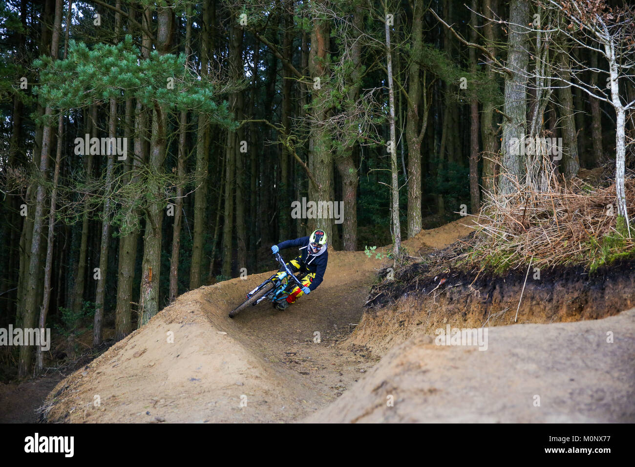 Mountain Biking at Pontypridd, Wales Stock Photo - Alamy