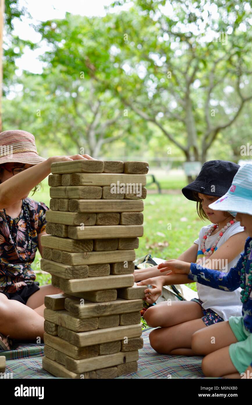 Jenga falling hi-res stock photography and images - Alamy