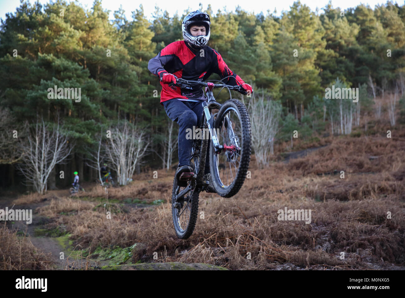Mountain Biking at Pontypridd, Wales Stock Photo - Alamy