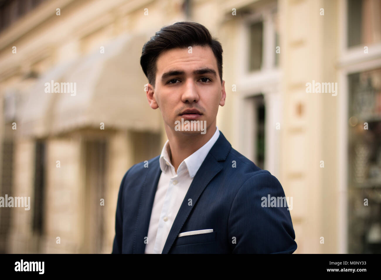 Tall white man suit hi-res stock photography and images - Alamy