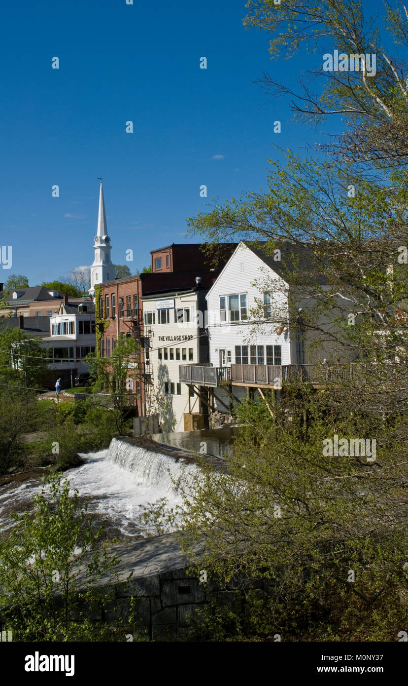Megunticook River Falls Stock Photo - Alamy