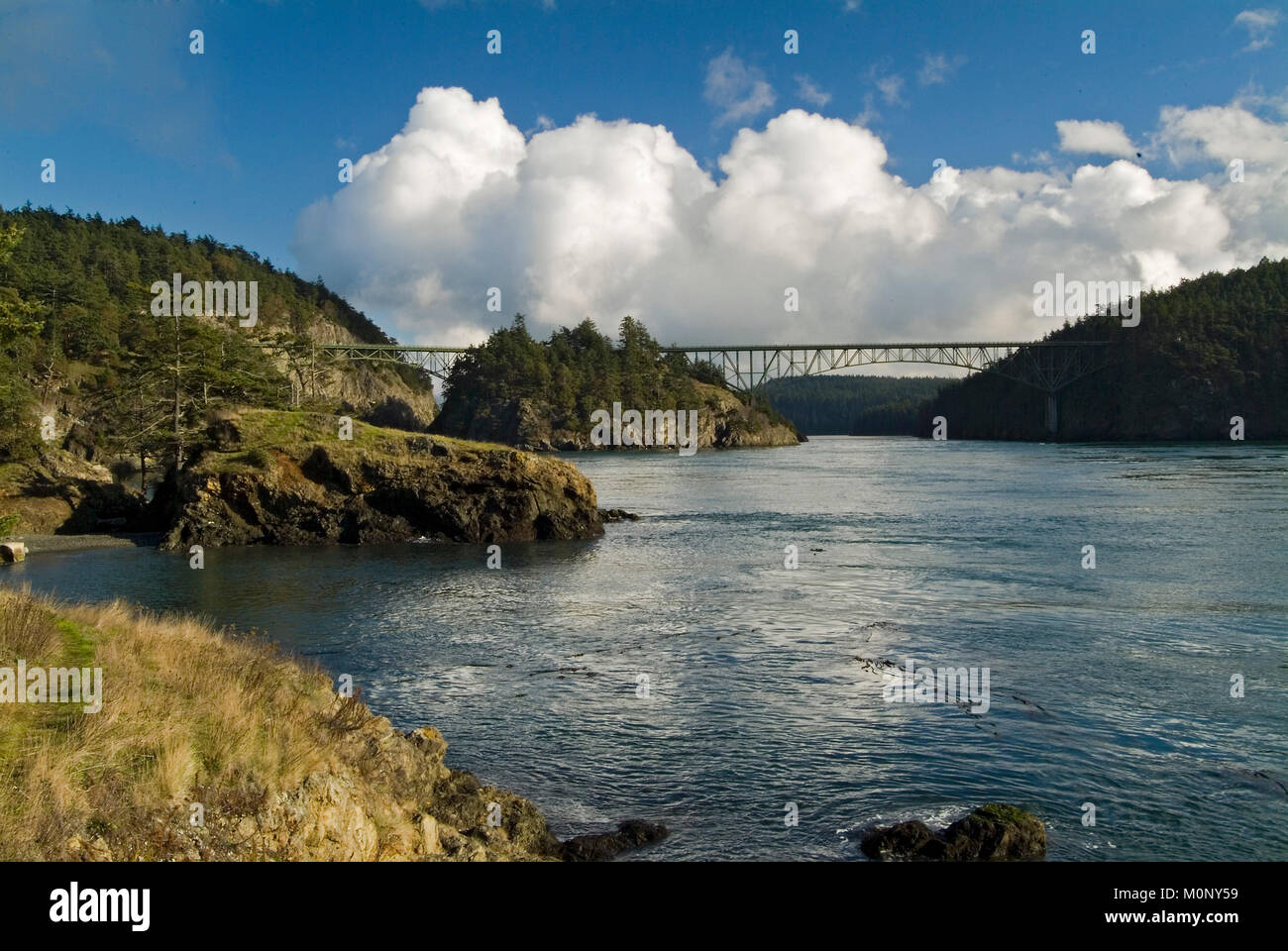Deception Pass Bridge Stock Photo - Alamy