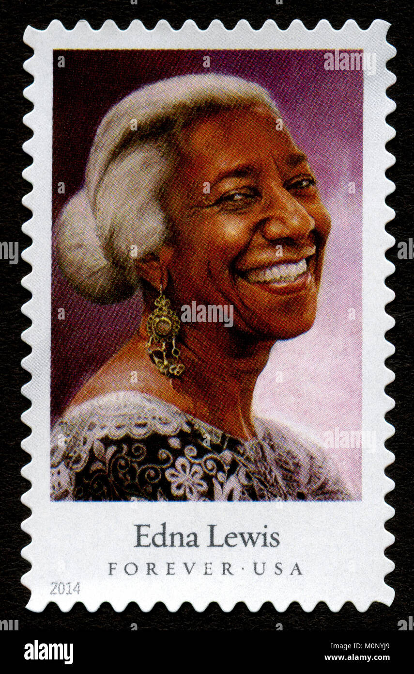 Newly-released US stamp depicting a famous cook, Edna Lewis Stock Photo ...