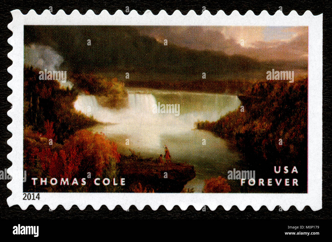 Thomas cole hudson river school painting art us hi-res stock ...