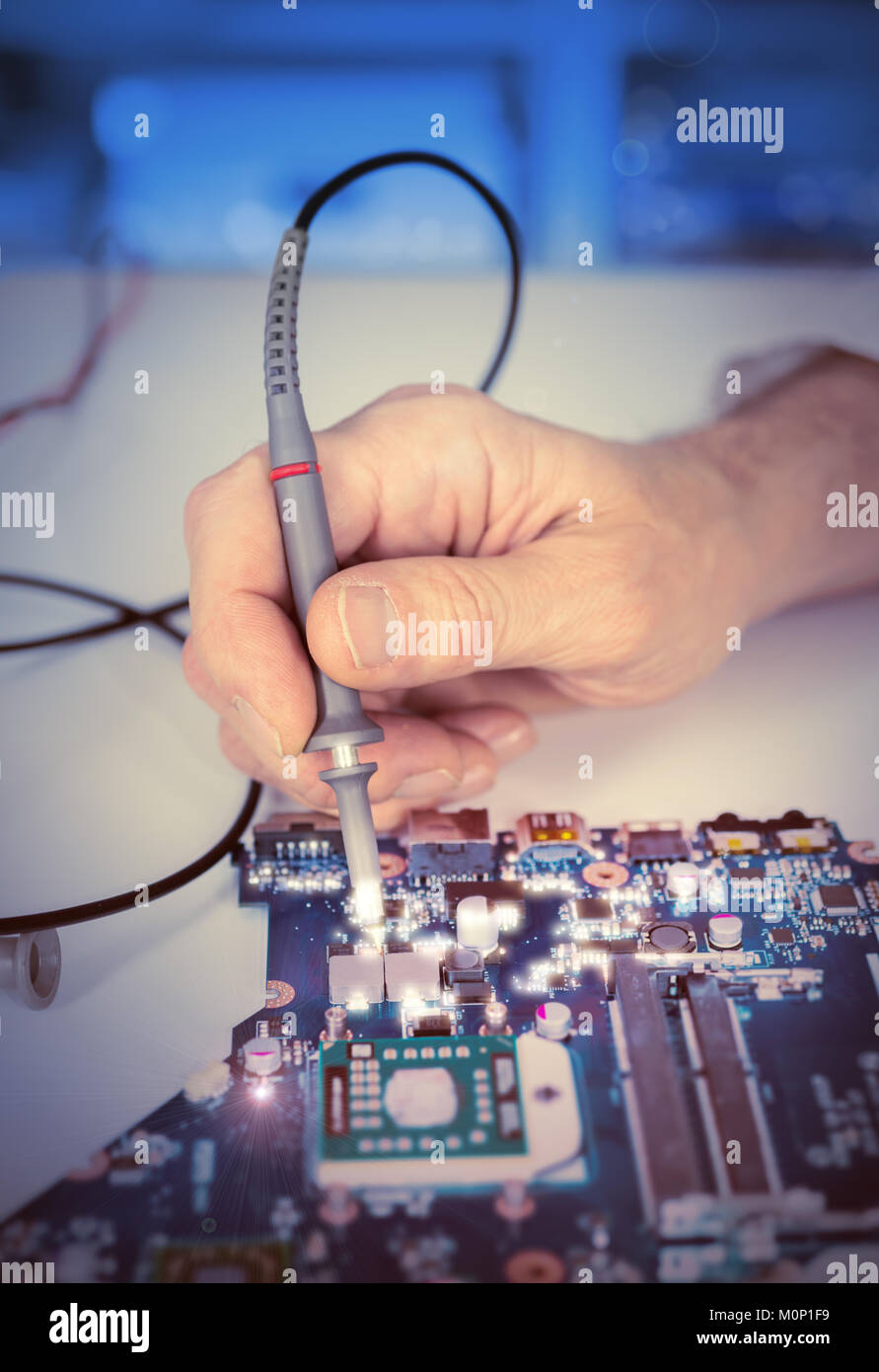 Technician repairs electronics tester hi-res stock photography and ...