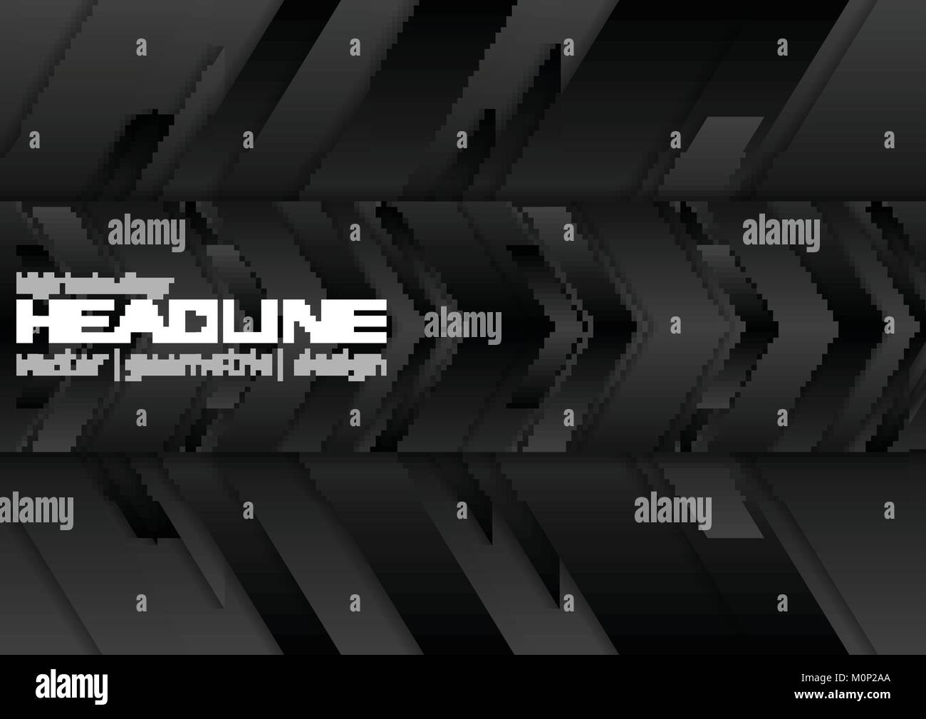 Black abstract tech arrows background. Vector technology design Stock ...