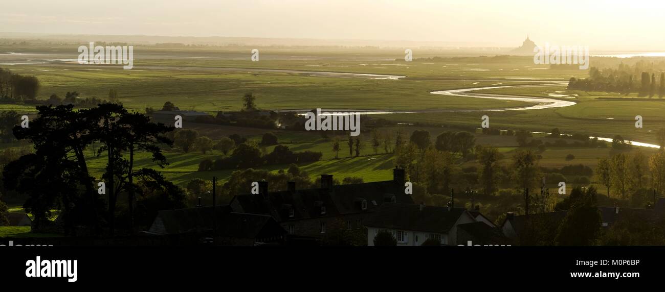 France,Manche,Mont Saint Michel bay listed as World Heritage by UNESCO ...