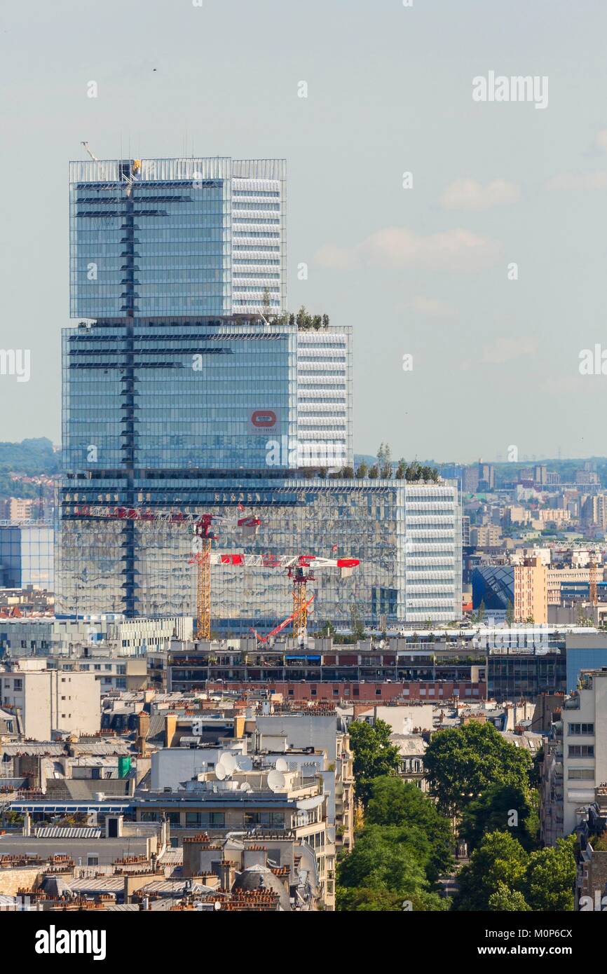 France,Paris,the new courthouse by the architect Renzo Piano Stock ...