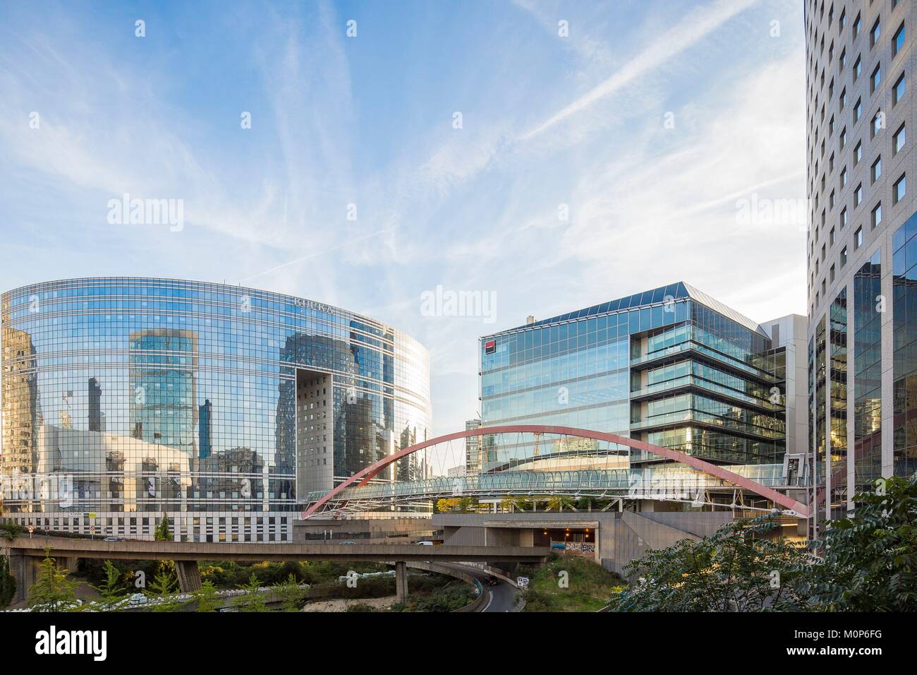 France,Hauts de Seine,La Defense,Japan Bridge by the Japanese architect ...
